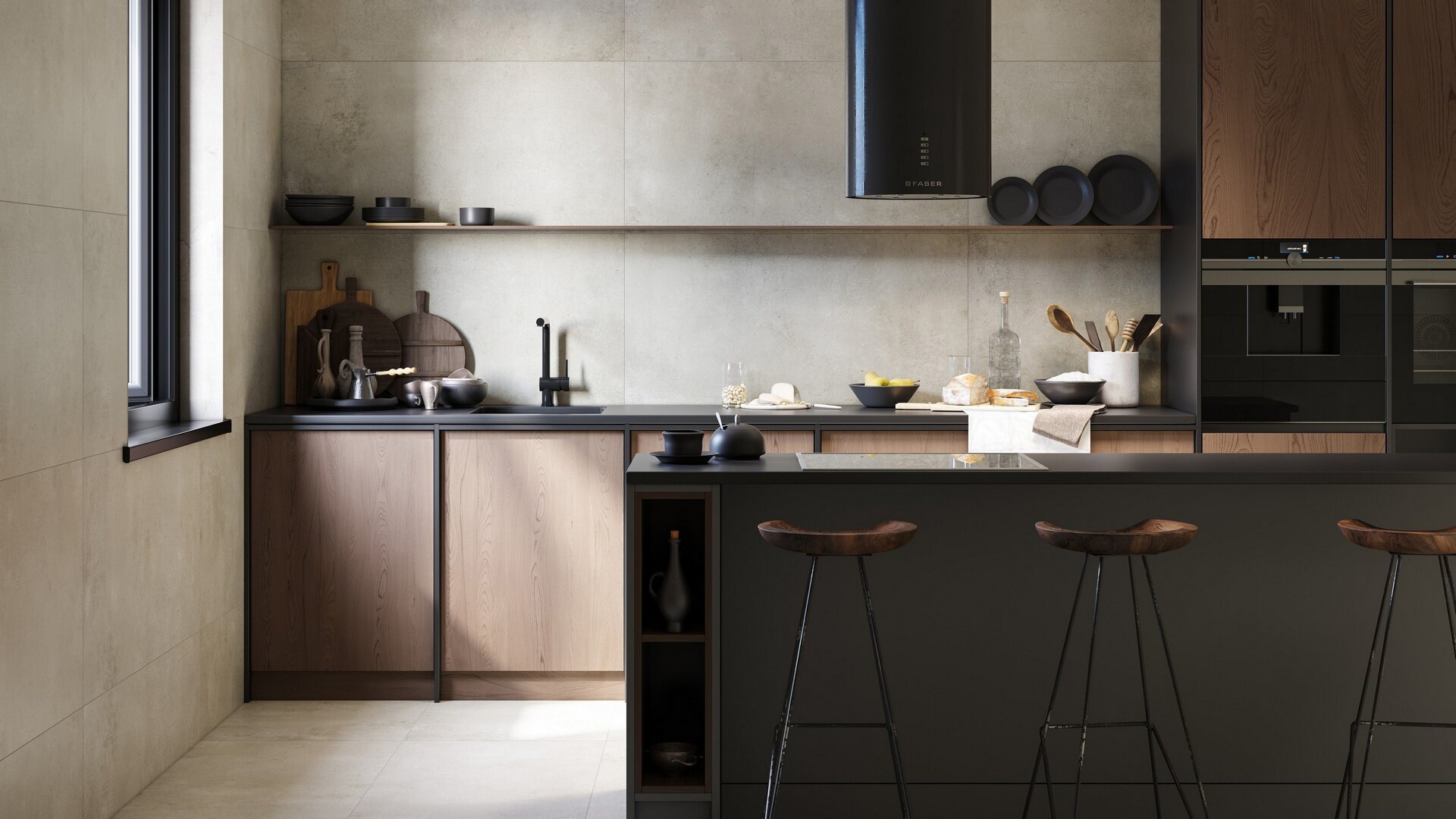 Керамогранит Kerranova Fabrika Light Grey Matt. 60x120 K-2012/MR/600x1200 бетон матовая морозостойкая