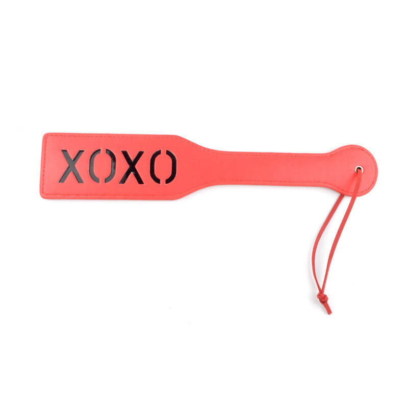 Поглаживающий палка с буквами XOXO для интимной игры, сексуальный секс-игрушка с регулируемым хватом, красный цвет