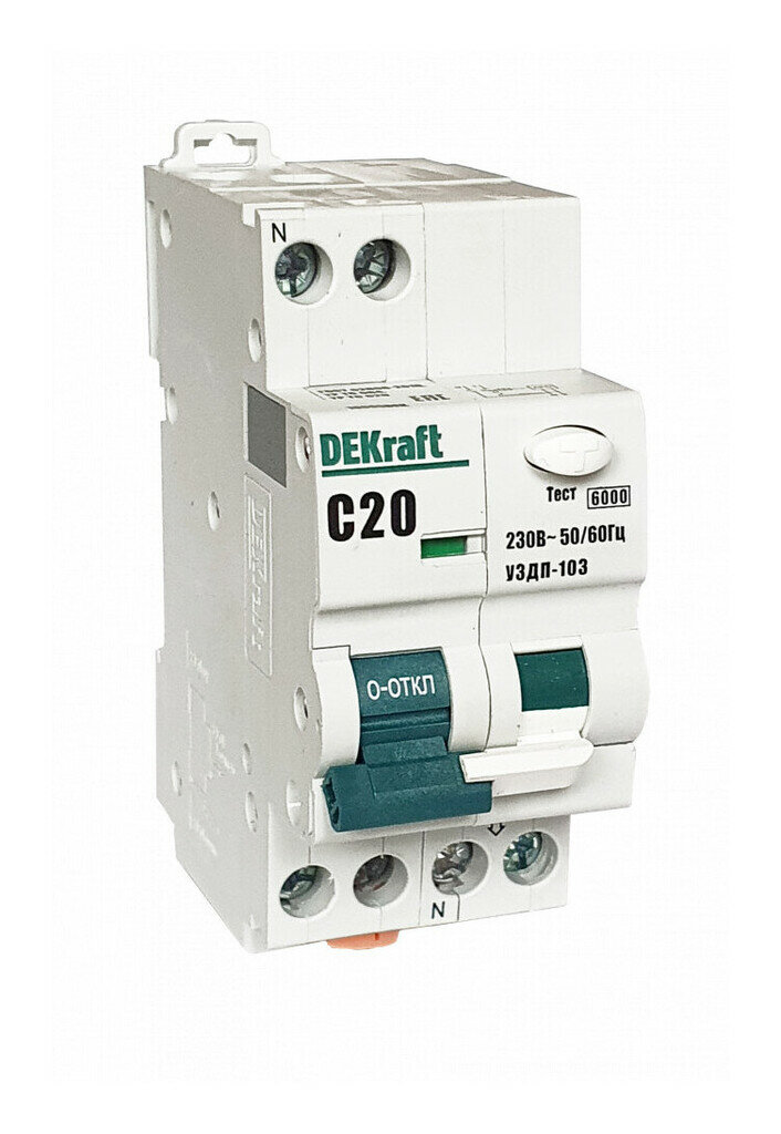 Устройство защиты от дугового пробоя 1P+N 16A х-ка C УЗДП-103 6кА 19089DEK