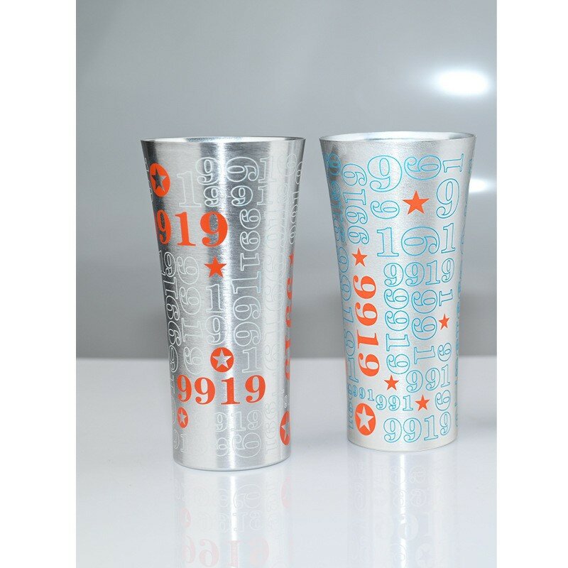 Красный цвет Coca-Cola обесцвечивает алюминиевую чашку, когда холодное изменение цвета Талия Xiaoman 9919 оранжевый