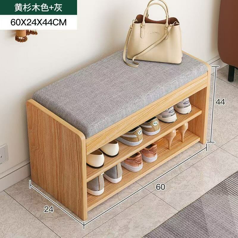 Домашняя скамейка для смены обуви у входа, легкая роскошь, можно сидеть, 60х24х44 см