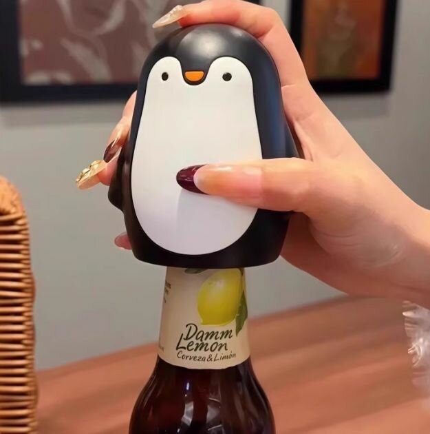 Магнитная открывалка для бутылок пингвин