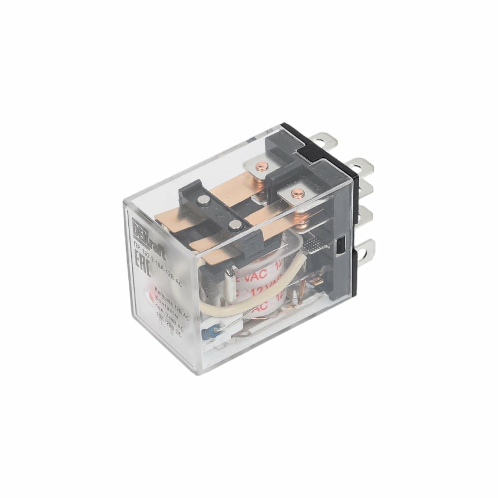 Двухконтактное промежуточное реле DEKraft пр-102