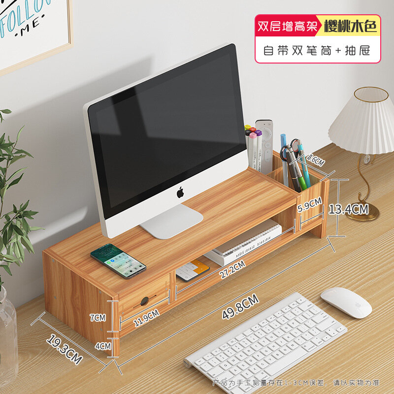 Подставка для монитора компьютера, органайзер для стола, стеллаж для хранения, полка для монитора, органайзер для рабочей станции, кронштейн, ящик, основание