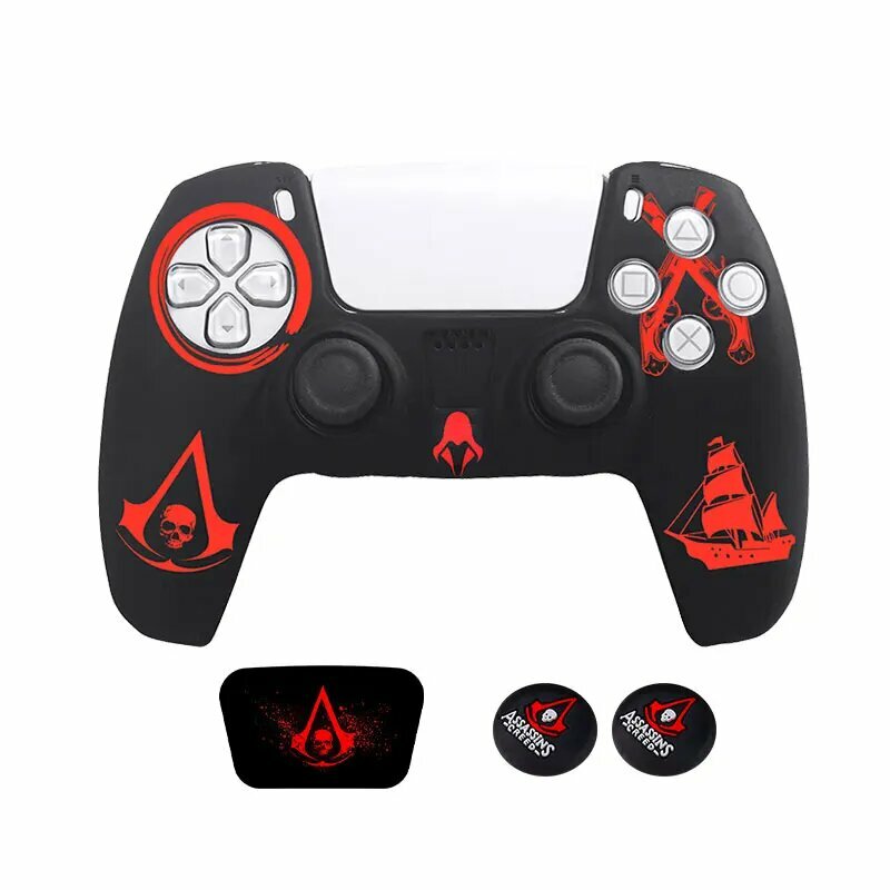 Силиконовый чехол для PS5 AEFUNDA, черный