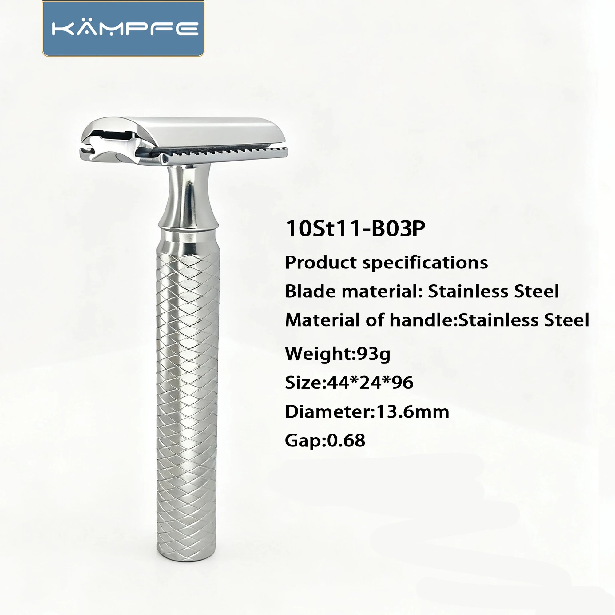 KAMPFE Стальная бритва для бритья 10St11-B03P