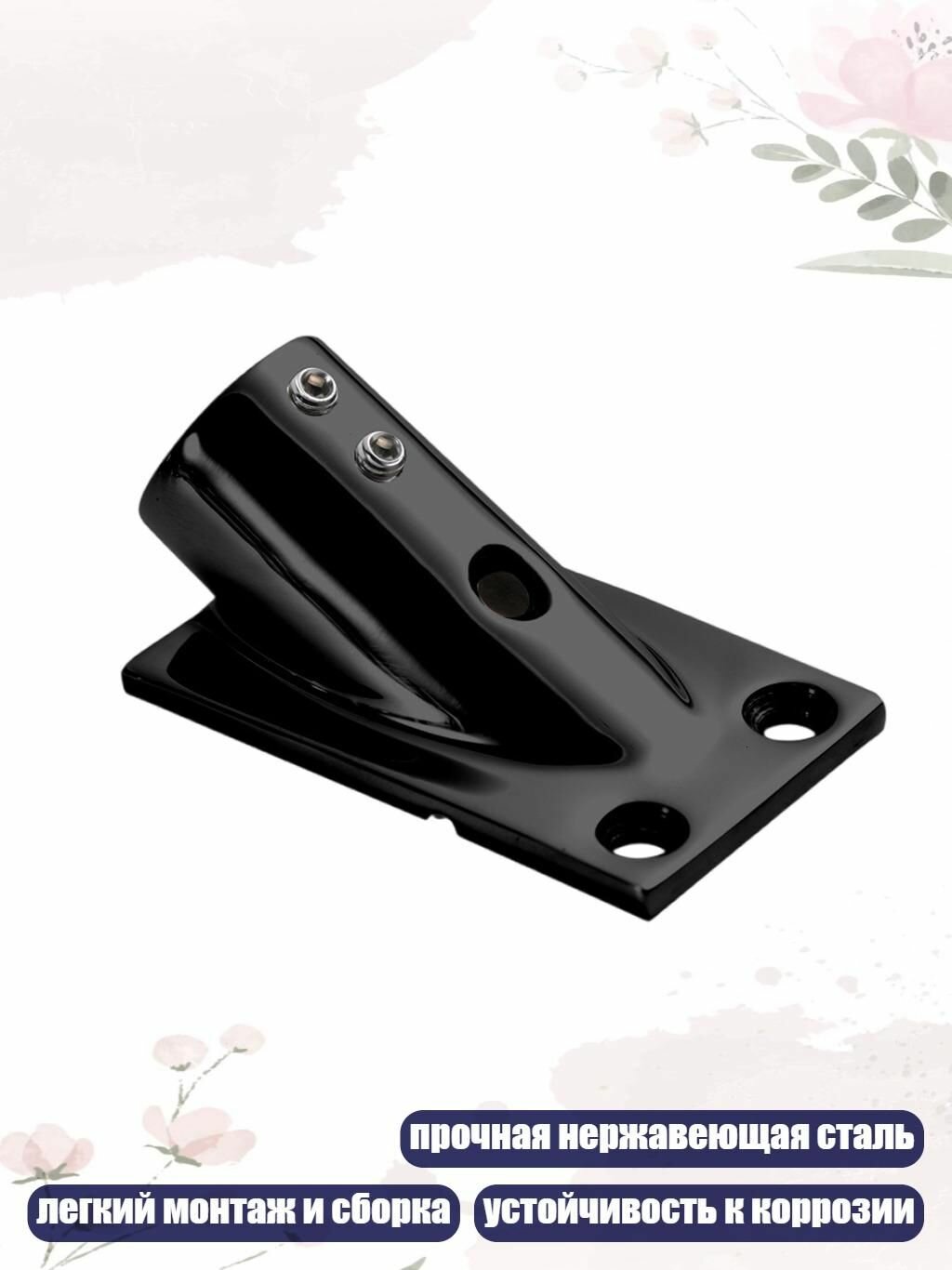 Универсальный кронштейн для навеса, простая установка, прочное монтажное основание, подходит для нескольких квадратных труб, - 30 degree square tub