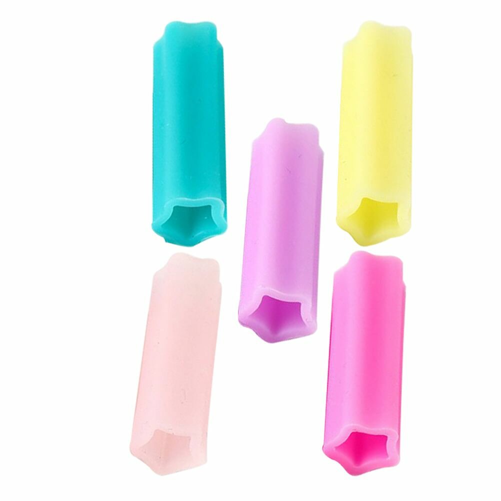 Чехлы из силикона для безопасного использования ножниц маникюра, набор 5 штук, размер 4,00 1,20 1,20 см