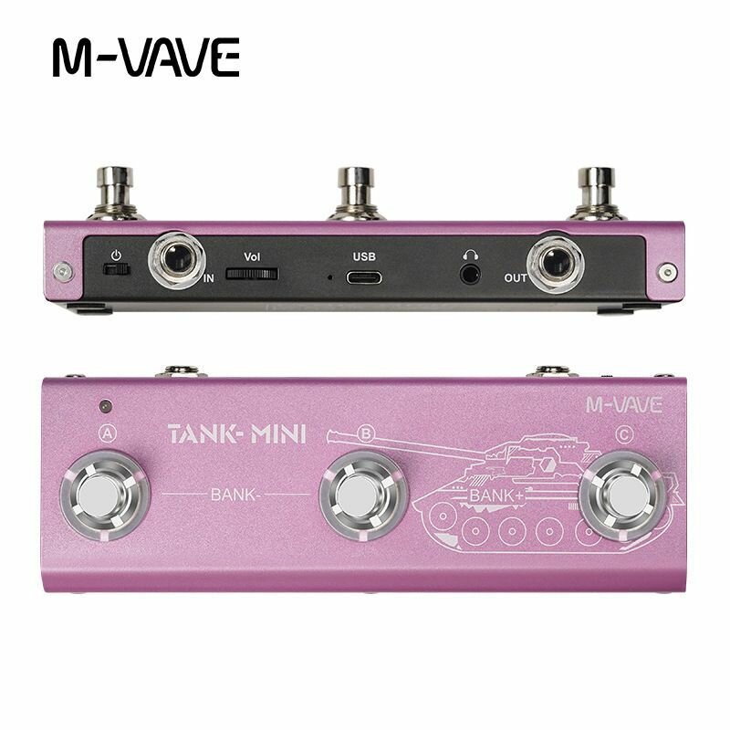Новый продукт M-VAVE - аксессуары для мини-гитары Tank, комплексное устройство для создания эффектов