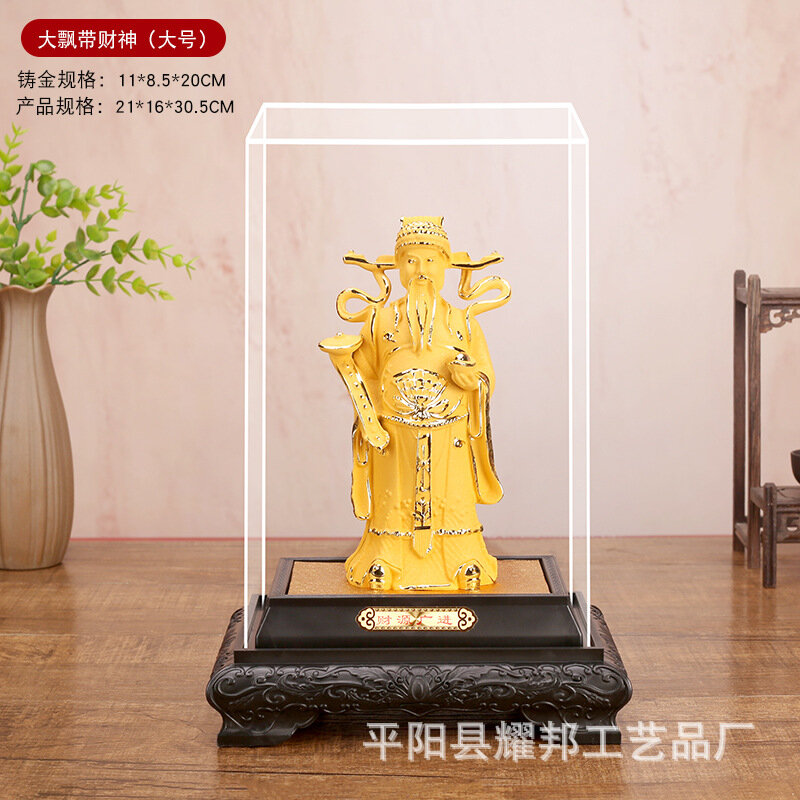 Бархатный золотой орнамент, песочный золотой бог богатства, домашний орнамент, бог процветания, резиновая поделка, подарок на открытие бизнеса
