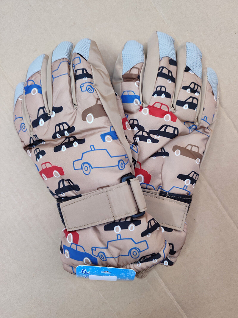Перчатки Liliya машины для мальчиков