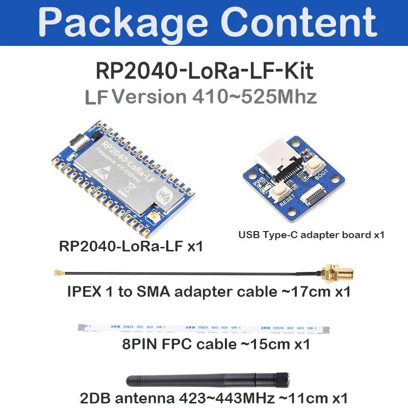 Raspberry Pi PICO RP2040 LoRa модуль RP2040-LoRa-LF-Kit