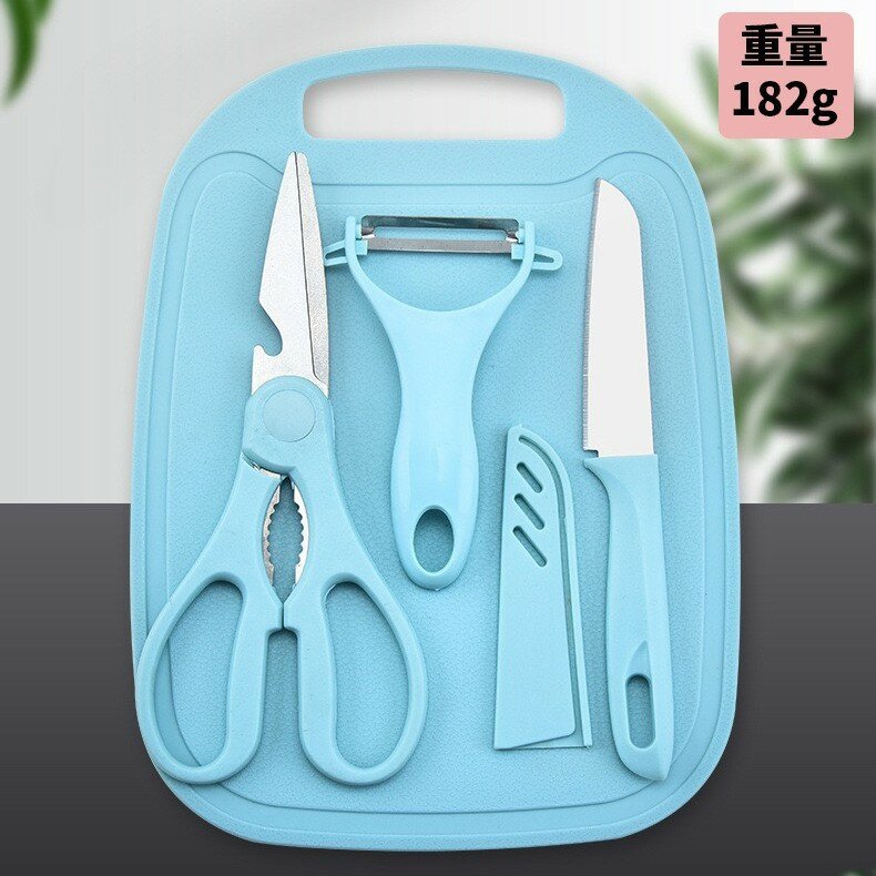 Специальный набор ножей для детского питания с складной разделочной доской, домашний нож для фруктов, ножницы и строгальный станок полный набор