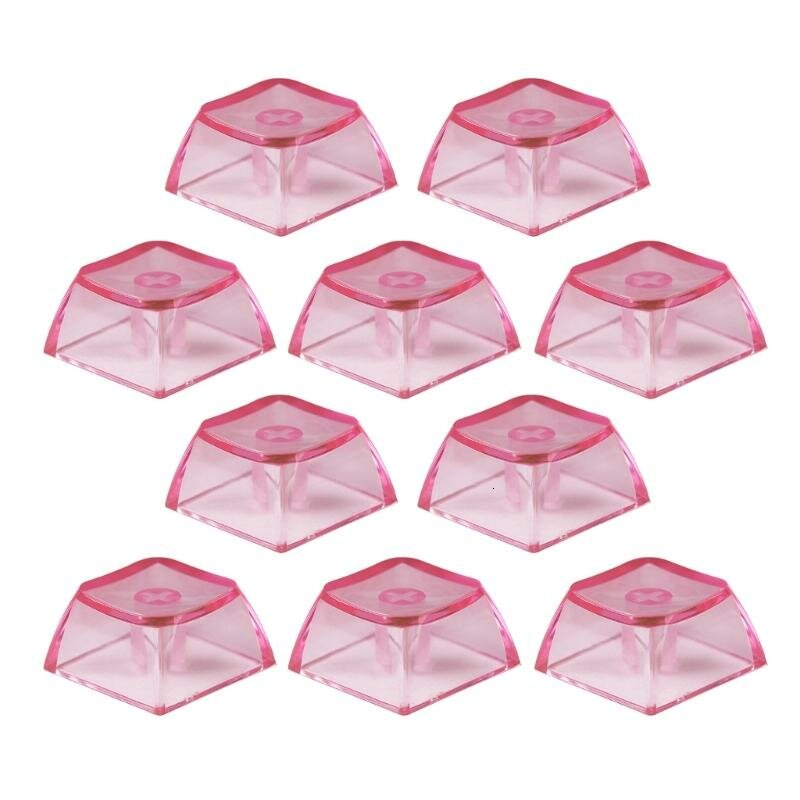 Прозрачные кейкапы XDA2 с подсветкой, Розовый