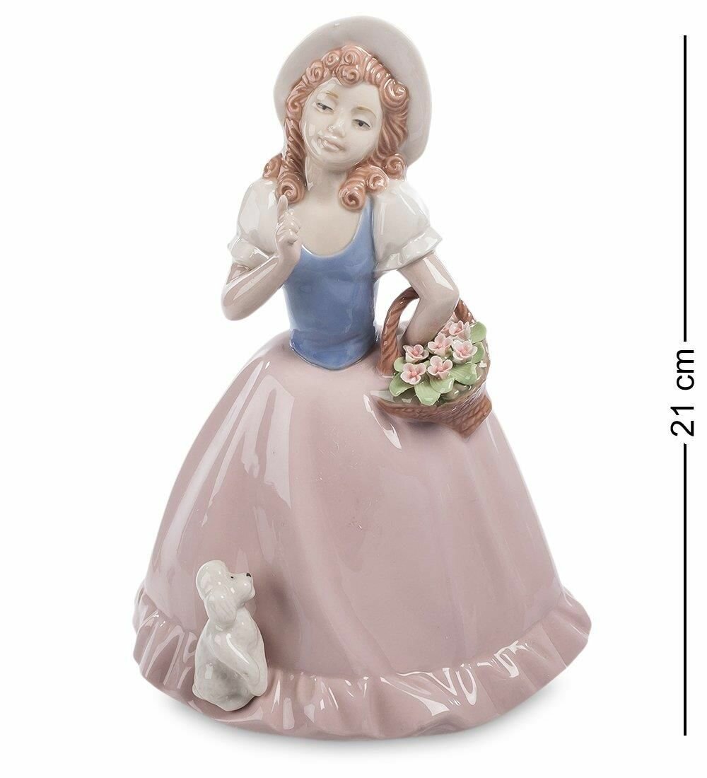 Фигурка Девочка с корзинкой (Pavone) A919494 Pavone, Керамика