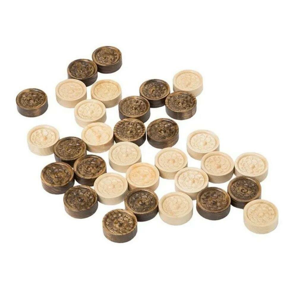 Набор резных фишек для нард 2, Haleyan 62686 Haleyan