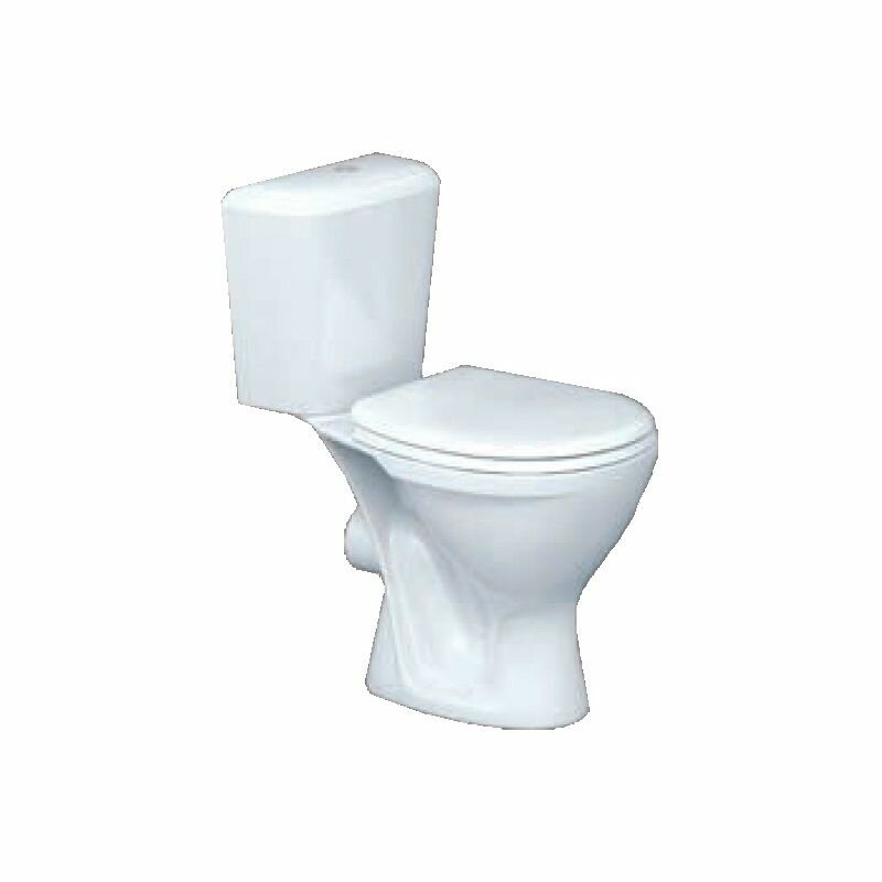 Унитаз-компакт Santeri Pro с бачком, с сиденьем, белый (1. P215.5. S00.00B. F)