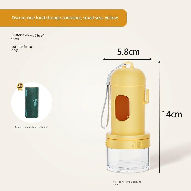 Диспенсер для пакетов для собачьих отходов для использования на улице, утолщенный портативный контейнер для хранения