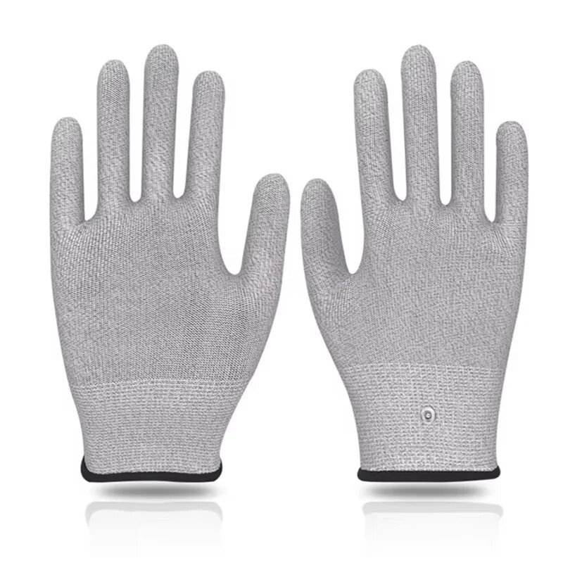 Электромассажные перчатки из серебра L length 22.5cm