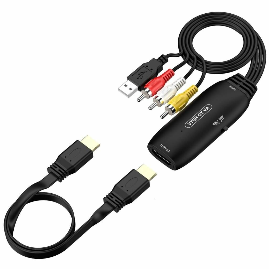 RCA-HDMI конвертер, - С кабелем HDMI