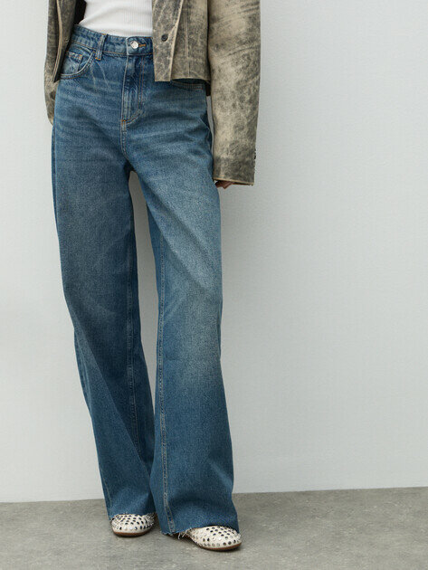 Джинсы широкие 