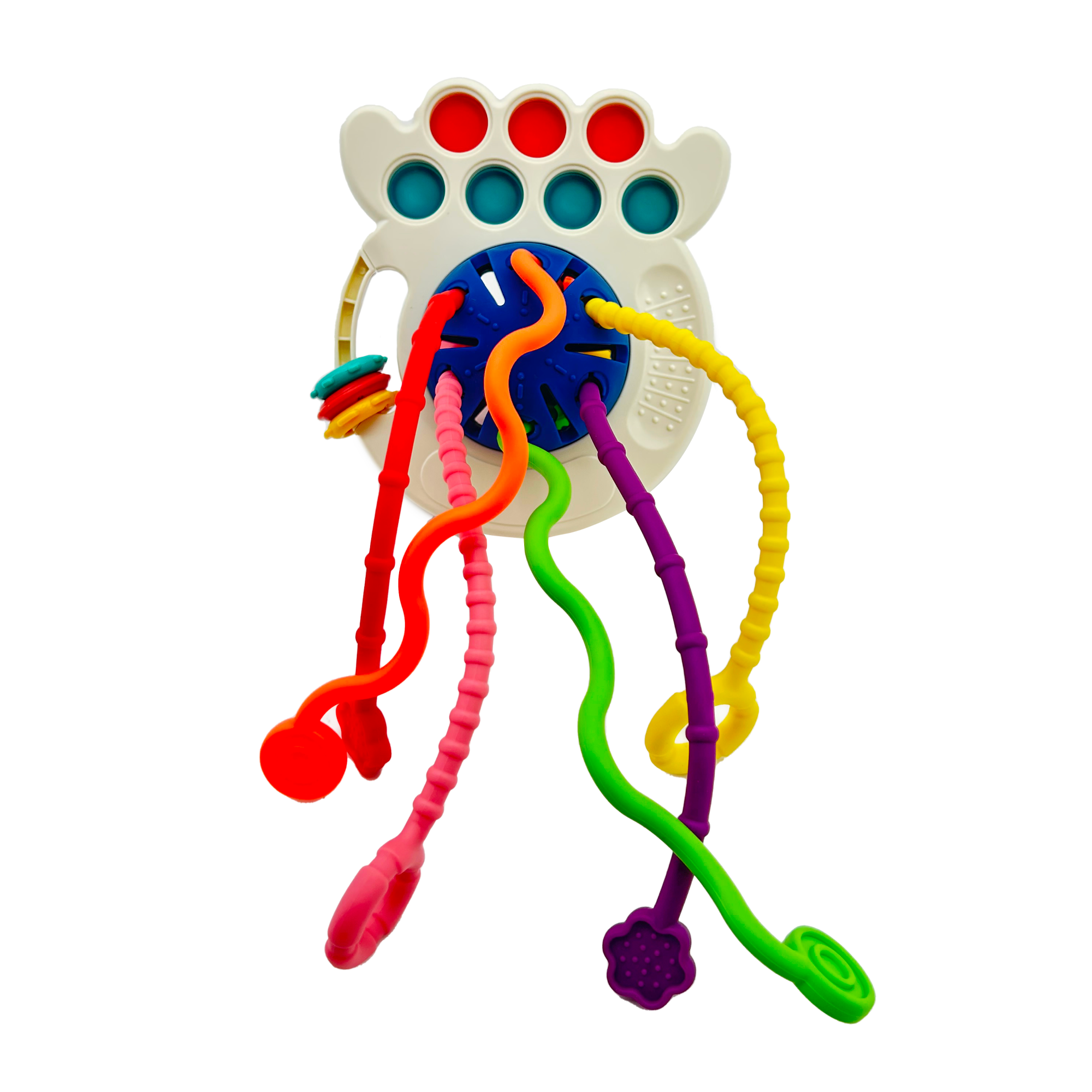 Прорезыватель-погремушка Bibi-Inn Осьминожка FCJ0765655, разноцветный