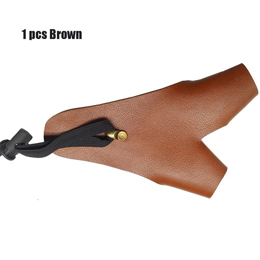 Перчатки для стрельбы из лука PU Black/Brown Коричневый, 1pcs Brown