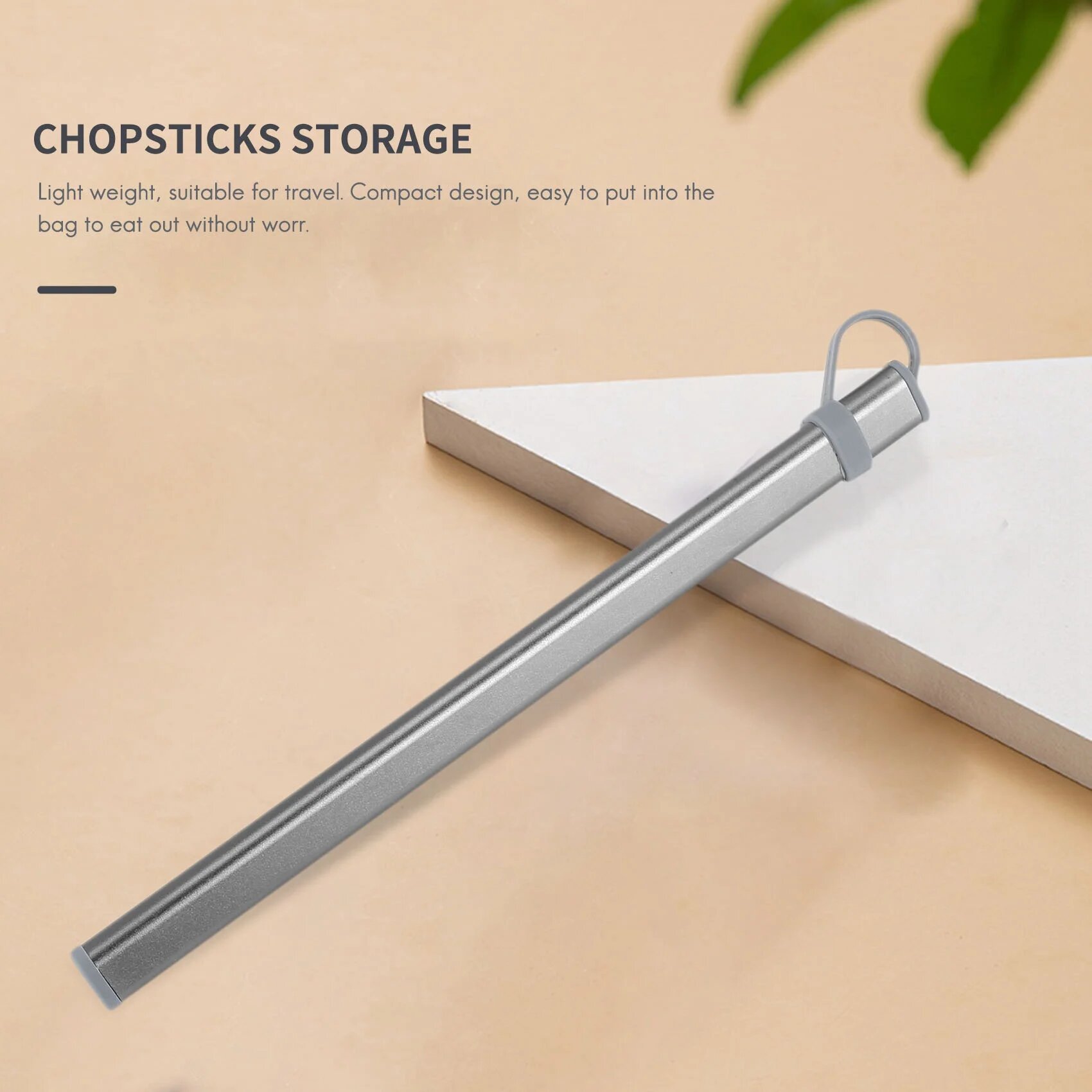 Чехол для хранения палочек для еды Chopsticks Storage серый