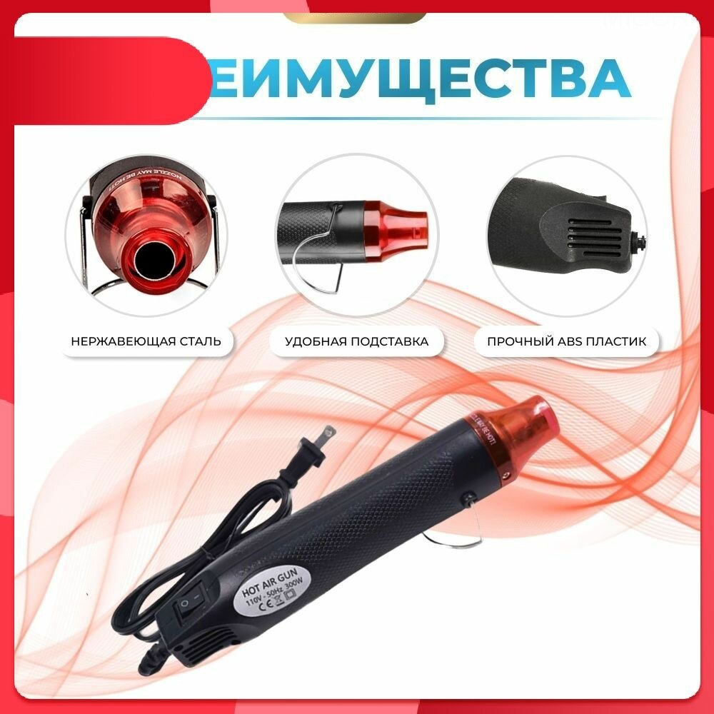 Эксклюзивный миниатюрный фен EPOXYMASTER для эмбоссинга и термоусадки