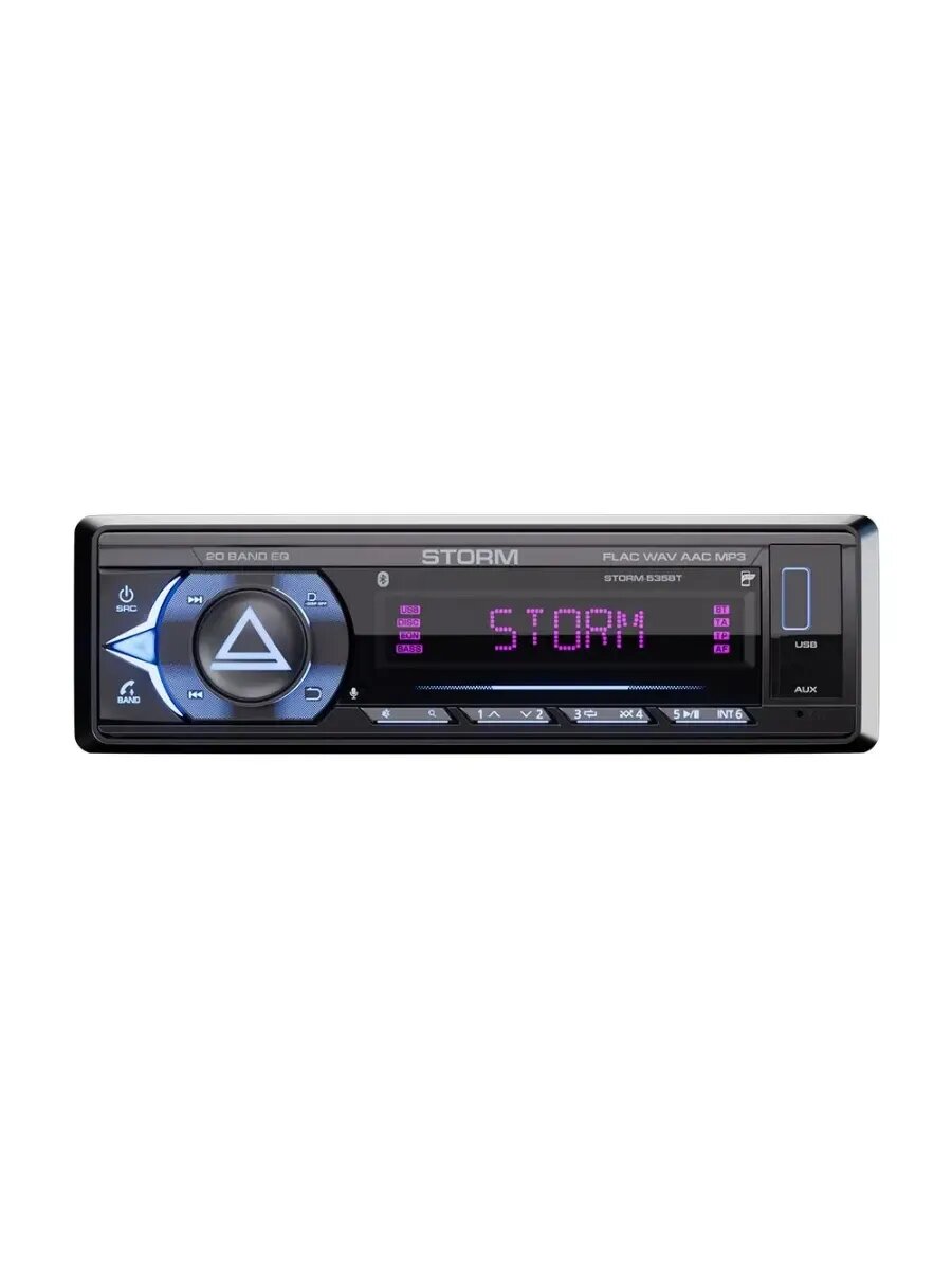 Автомагнитола USB AurA STORM-535BT с Bluetooth, AUX, FM, 1DIN Б/У уценка