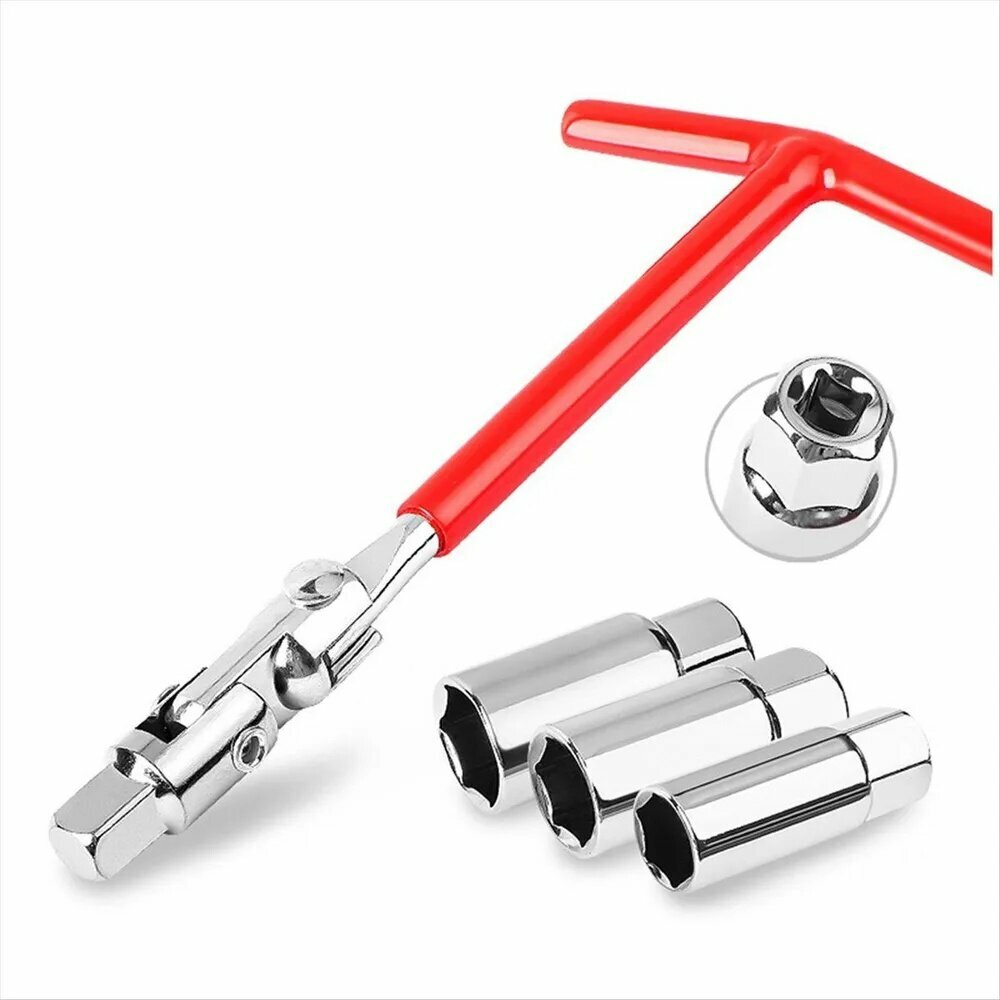 Набор из 4 ручных ключей для снятия головок 16/18/21 мм, мотоциклов, газонокосилок, вращающихся свечей зажигания