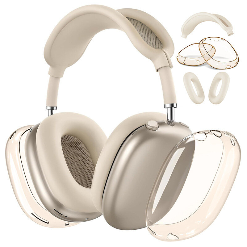 Подходит для чехлов для наушников Apple, чехлов для наушников AirPods Max, силиконовых защитных чехлов, защитных накладок для Bluetooth-наушников.
