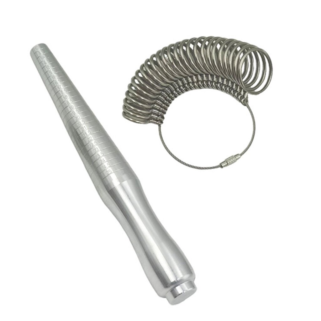 Набор для точной калибровки колец с Оправкой для колец и несколькими калибровщиками для точного измерения пальцем Размера покрытия от 13 до 25