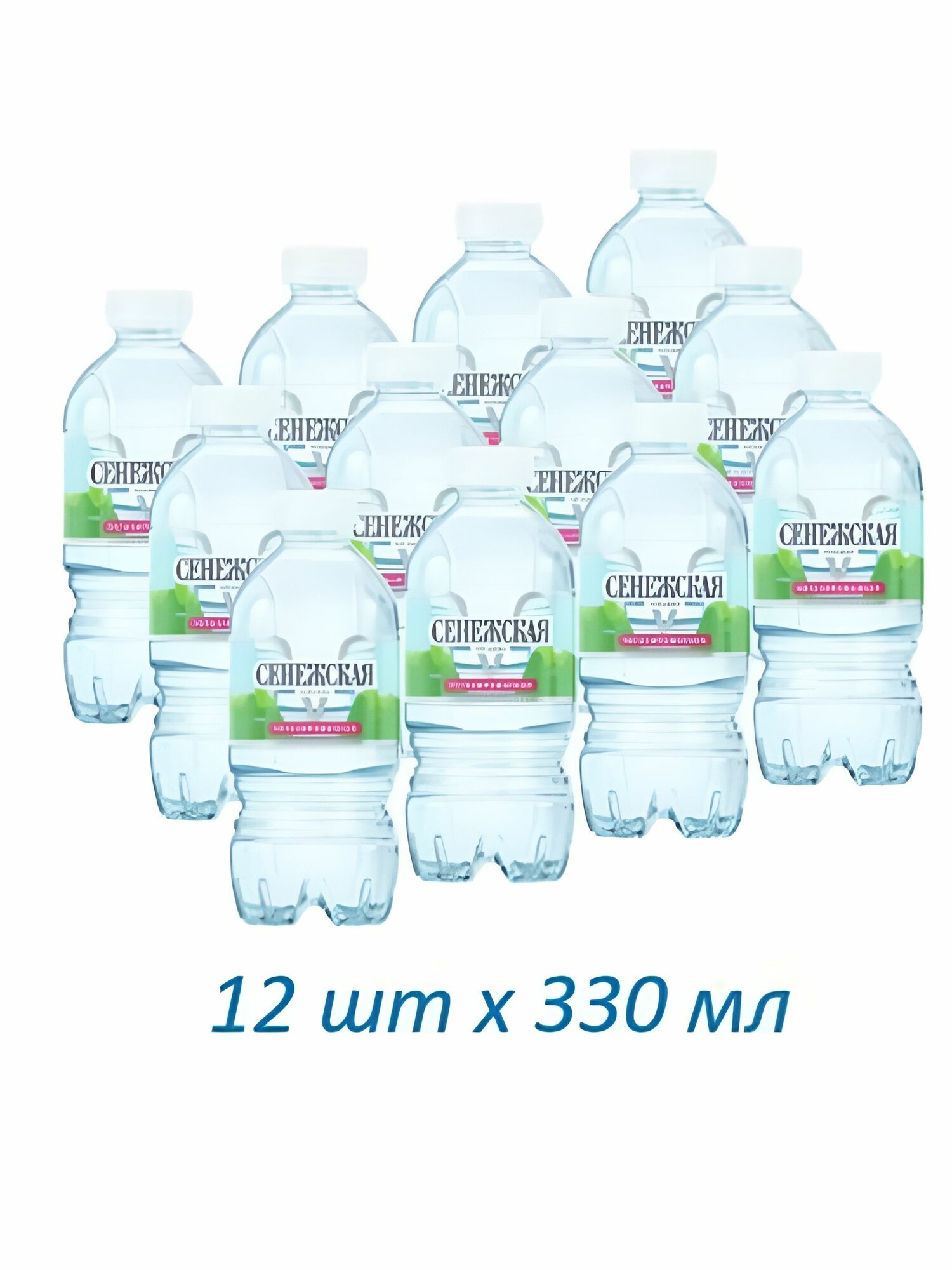Вода Сенежская питьевая негазированная, 330 мл х 12 шт