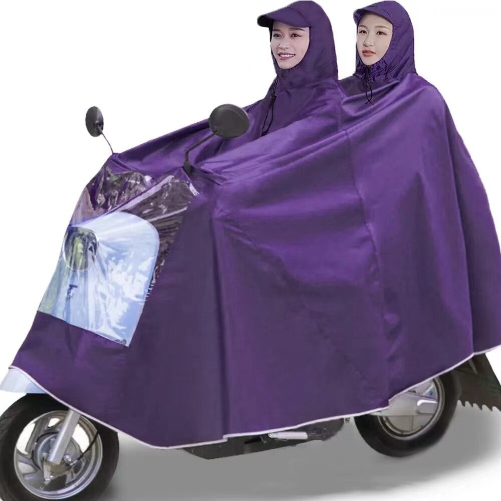 Дождевик для электросамоката, пончо, увеличенный, утолщенный, для мотоцикла, двойной, одинарный, для мужчин и женщин, водонепроницаемый, полный защитный чехол для ног