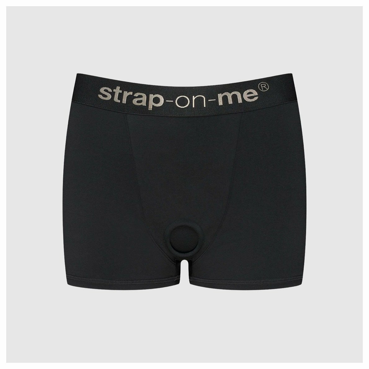 Черные трусики-боксеры для фиксации насадок Strap-on-me Harness Lingerie Allure size XL Strap