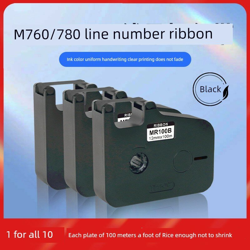 Принтер для нумерации Yihe M780, черный с желтыми наклейками, оригинальный белый/красный принтер для нумерации с