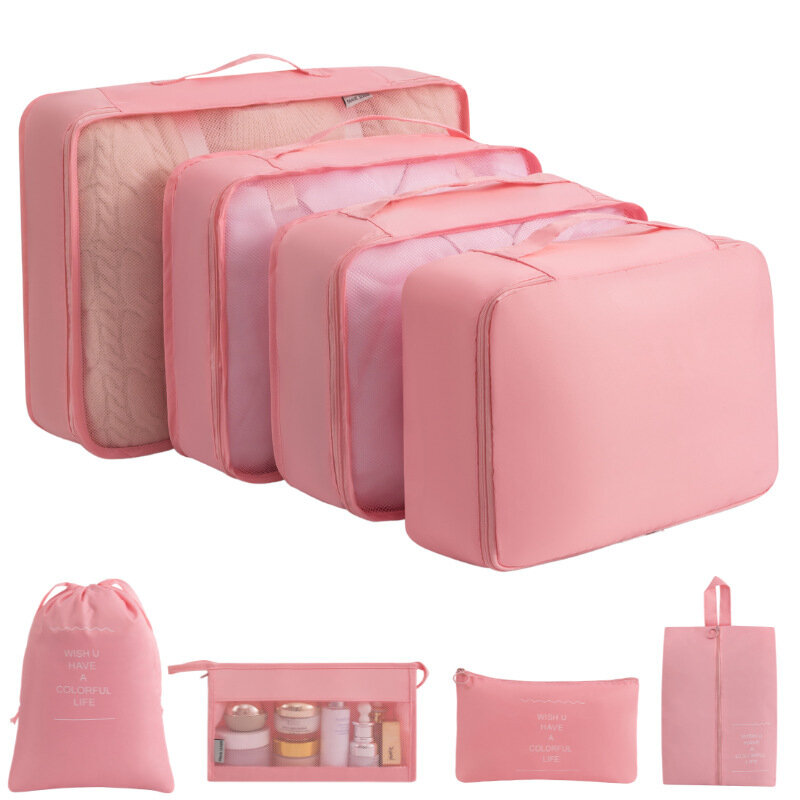 2026 Новейший набор для путешествий из десяти предметов, сумки для упаковки одежды для деловых поездок, большая вместимость, водонепроницаемые сумки для одежды, портативные