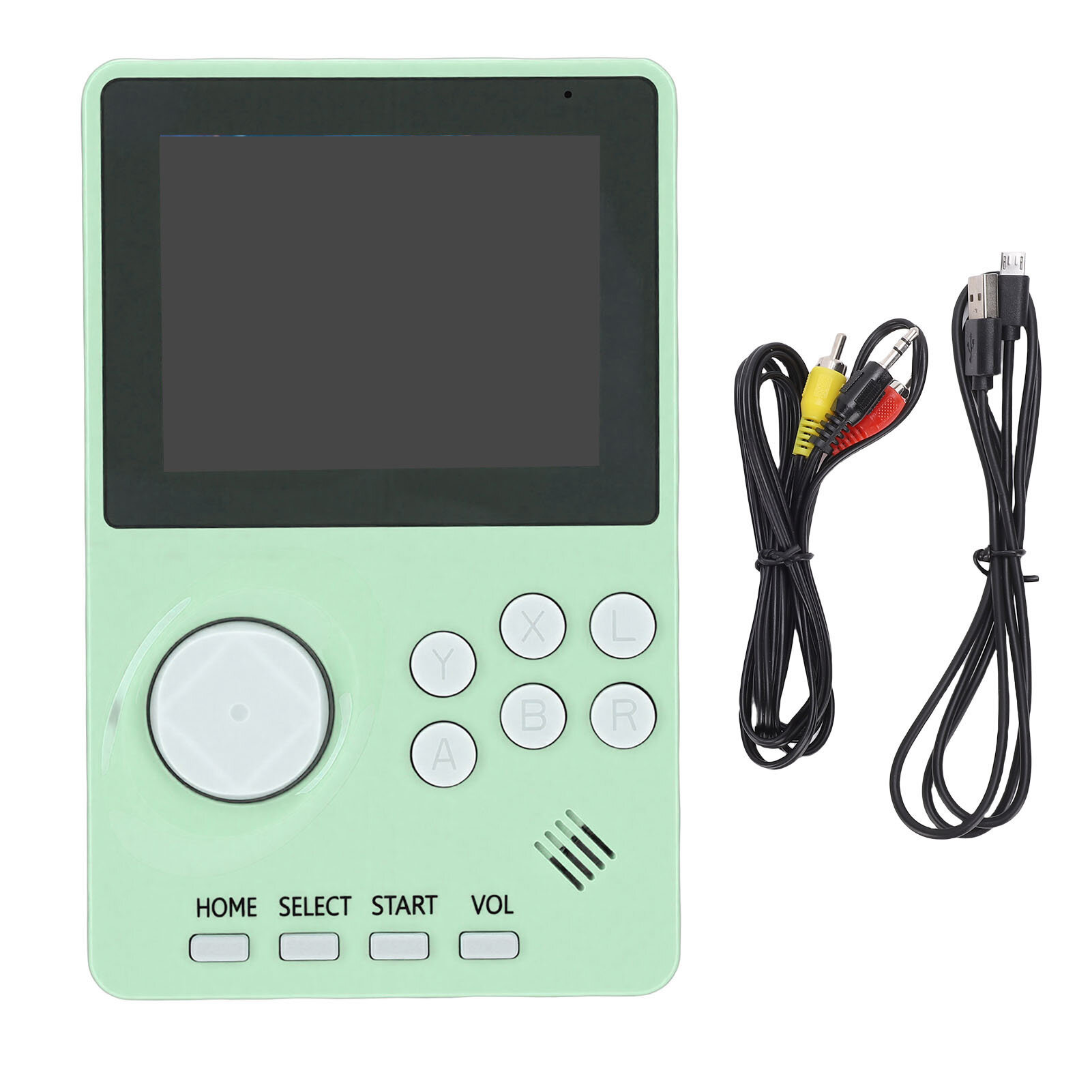 Портативная игровая консоль 2,8-дюймовый ЖК-экран Перезаряжаемый 100 в 1 1G Storage Портативный ретро-игровой видеоплеер Светло-зеленый