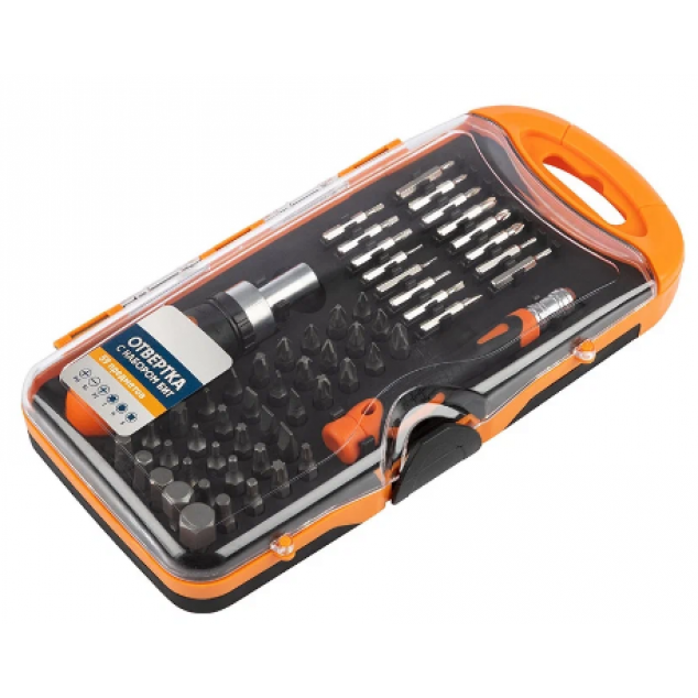 Отвертка реверсивная+НАБ БИТ 59ШТ PARK