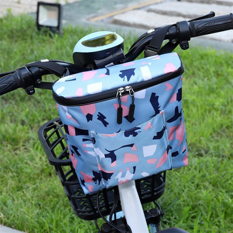 Передняя сумка для электровелосипеда, универсальные аксессуары для электровелосипедов, большая вместимость, сумка для хранения, органайзер для зарядного устройства, сумка для телефона