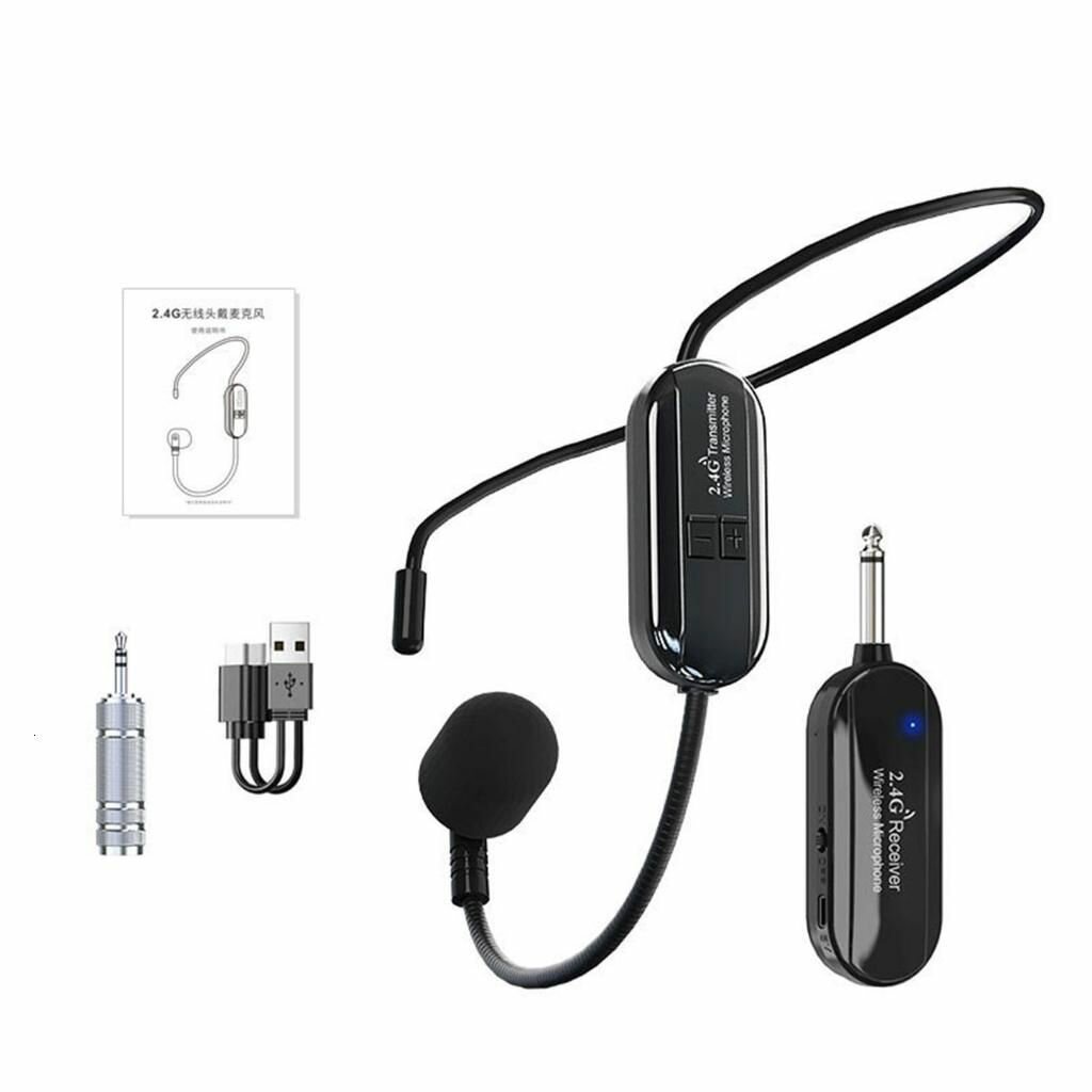 2.4G Беспроводная система микрофона для инструкторов по фитнесу и спиннингу, B