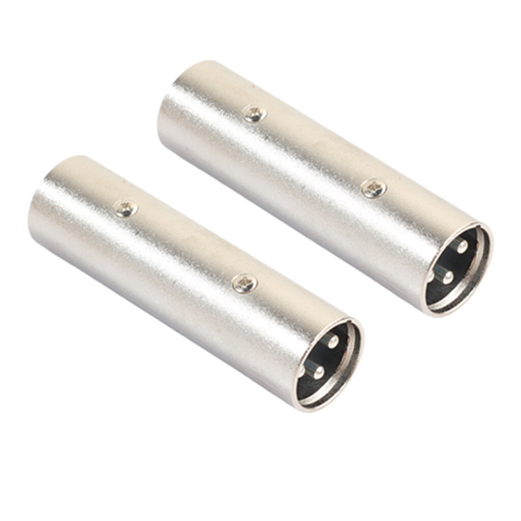 XLR Male to Adapter, 3-контактный соединительный разъем, адаптер микрофонной линии - 2 шт. в упаковке-ROMIKY