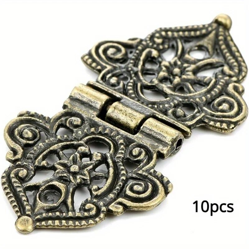 Металлические декоративные петли античная бронза