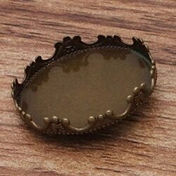 BoYuTe латунные основы для кабошонов 12-25 мм Inner 12mm, Antique Bronze