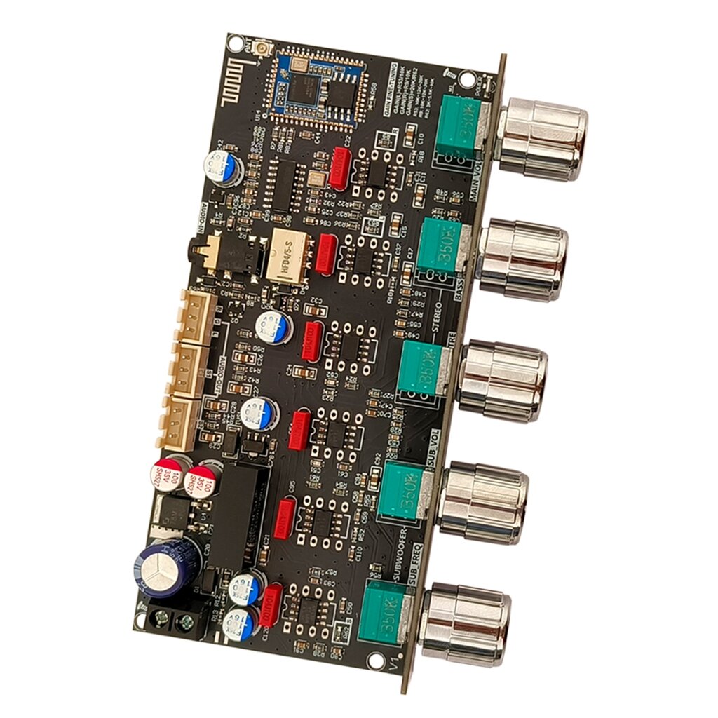 Предусилитель Hi-Fi с декодером QCC3034 ES9023, 2.1 канал