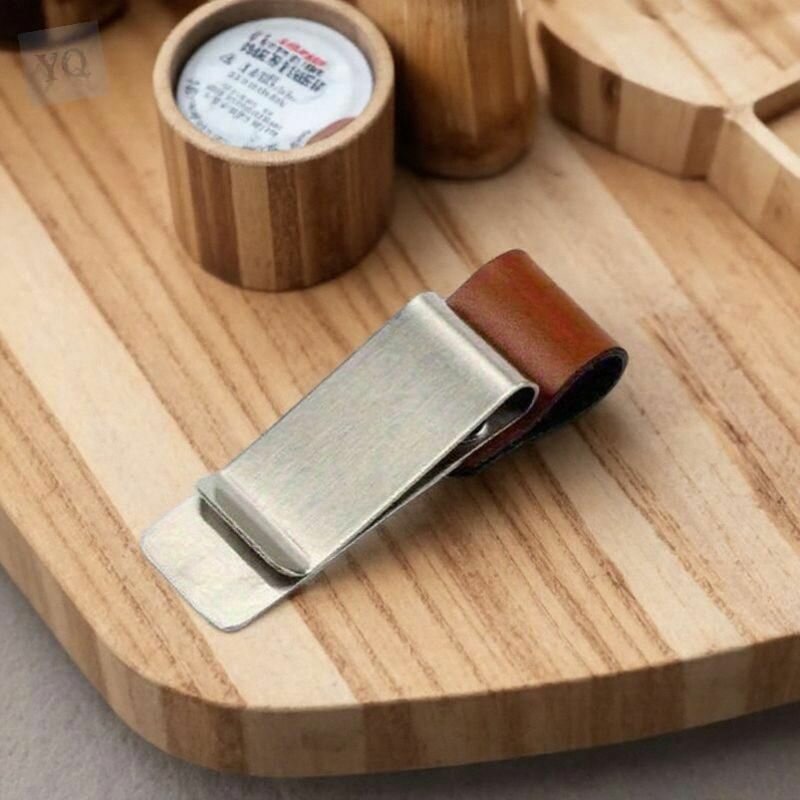 Кожаный клип для ручки с латунными элементами, держатель для блокнота, папки и журнала, аксессуары для письма, канцелярские товары