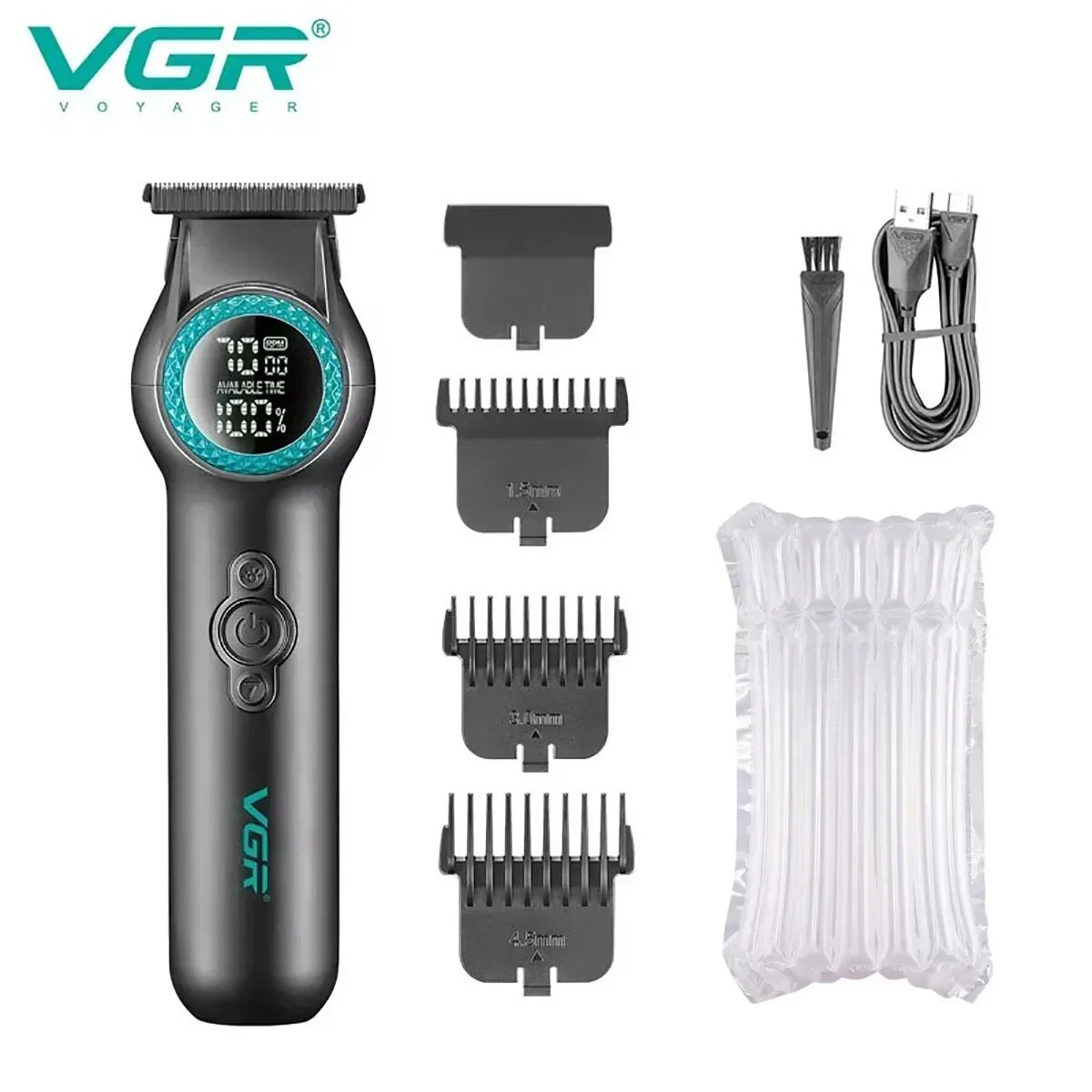 VGR Tриммер для волос V-990 black without box