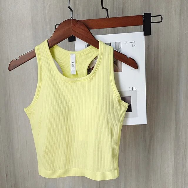 Новые бесшовные спортивные топы для женщин со съемными вставками для груди, майка для фитнеса, тренажерного зала, бега, йоги, нижнее белье для тренировок. размер,42/S