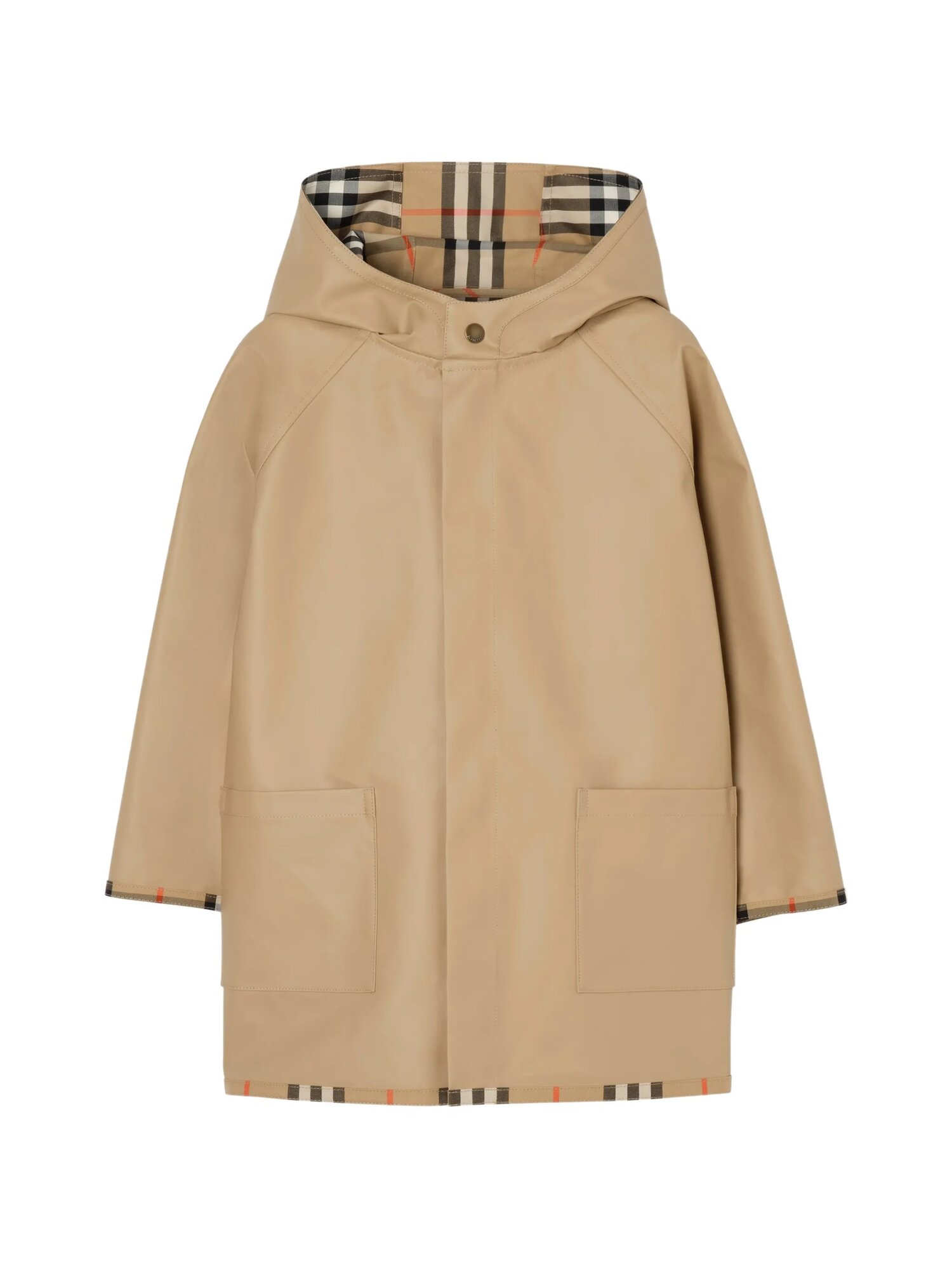 Пальто BURBERRY Hooded coat, размер 12 лет, разноцветный — фото 1